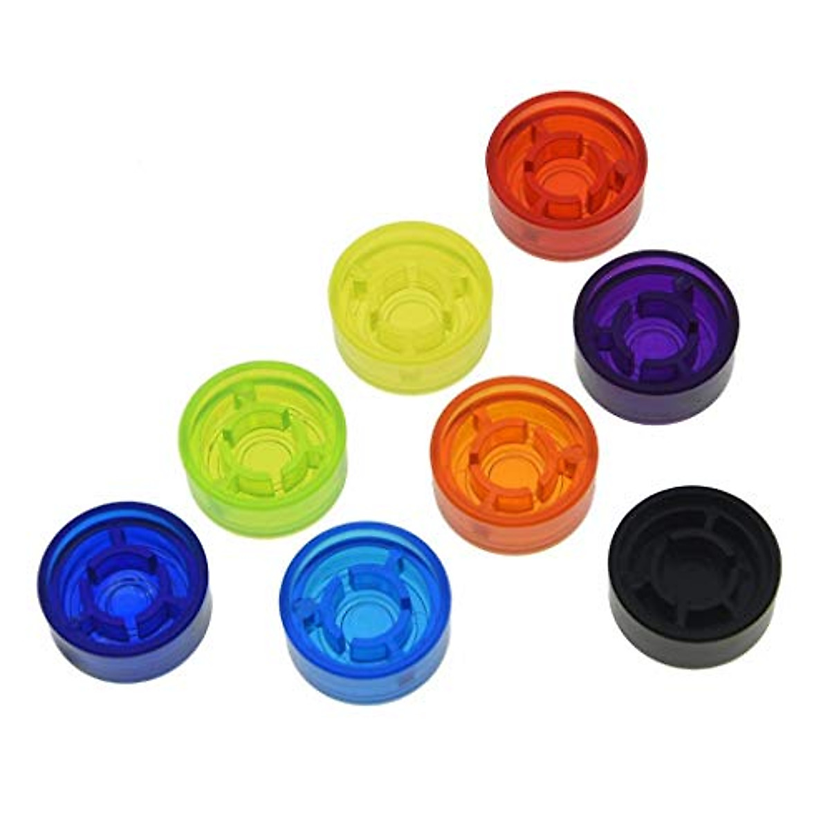 Dopro Guitar Effect Pedal Footswitch Toppers Effect Foot Nail Caps Pedal Protection Cap with Multi Colors 8-Pack