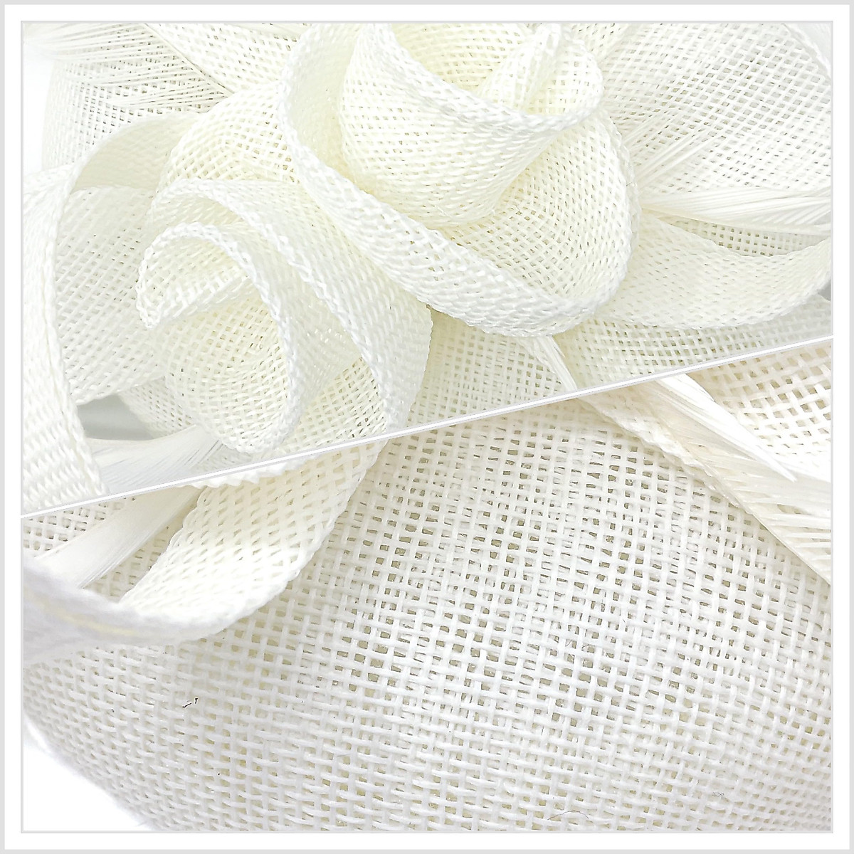 C.Garopl Fascinators Hats Women Vintage Wedding Fashion Headband Clip Church Cocktail Dresses Headwear Tea Party (Cream-02)