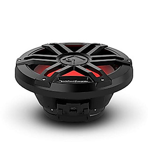 Rockford Fosgate M1D4-12B Color Optix 12" DVC 4-Ohm Multicolor LED Lighted Marine Subwoofer - Black