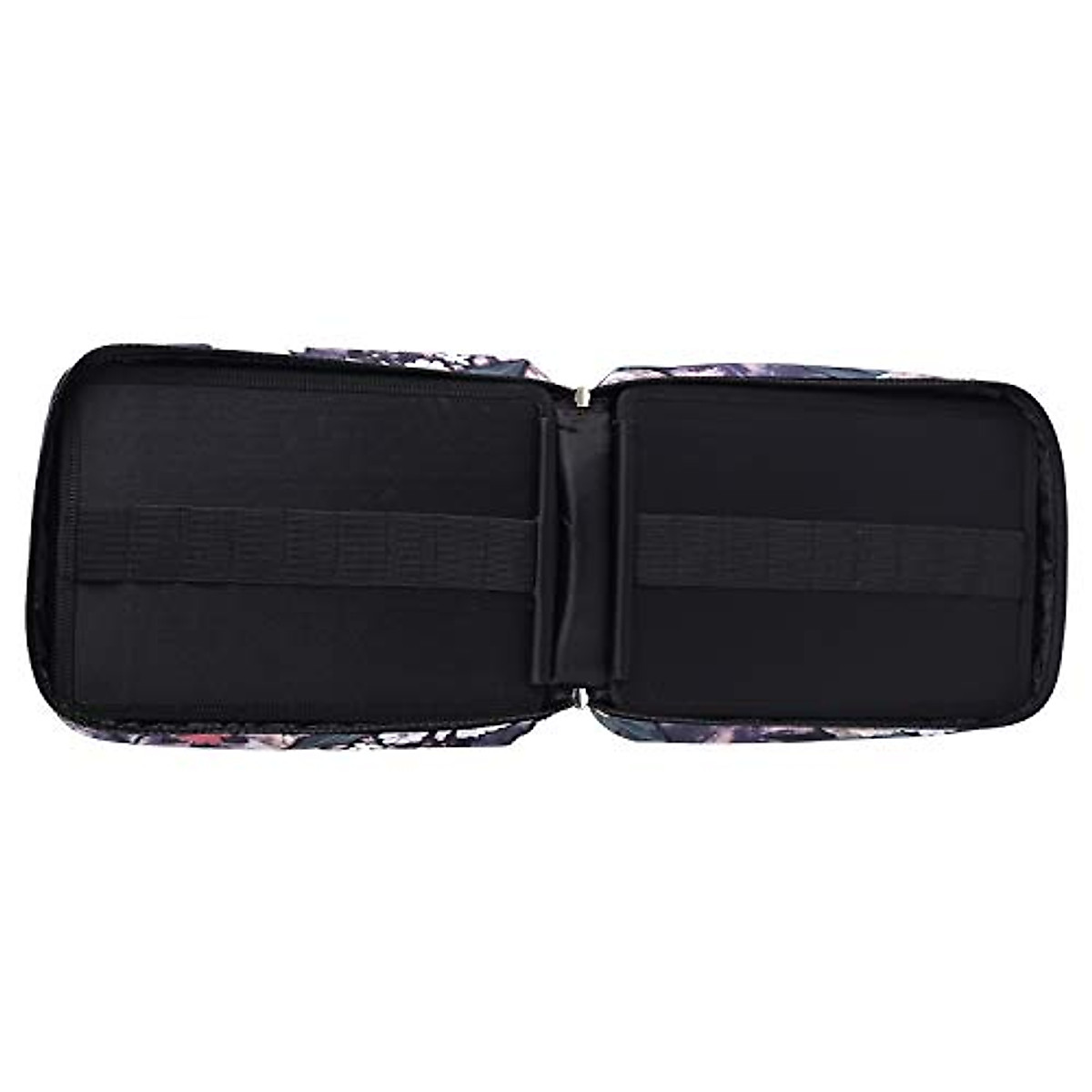 Shulaner Pencil Case Slot Holds 270 to 274 Colored Pencils or 180 to184 Color Gel Pens with Zipper Closure Large Capacity Nylon Pen Organizer for Artist Gray Rose
