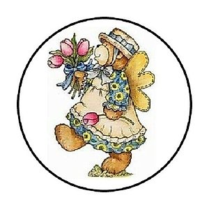 48 pcs Bear Angel Stickers Envelope Seals Labels Round Tags, Stamps Sticker for Gift Cards, Envelopes, Boxes for Holiday, Birthday, Christmas
