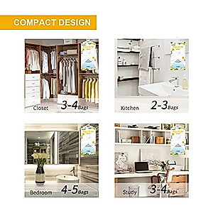 CANAGER Moisture Absorber -12 Pack,Fresh Scent Hanging Humidity Bag,Home,Car, and Closet Dehumidifiers(12.5OZ).