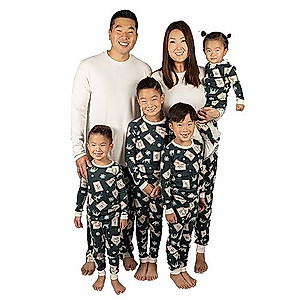 Burt's Bees Baby Baby Kids 2-Piece Family Jammies Matching Holiday Organic Cotton Pajamas, Letters to Santa, 8 Years