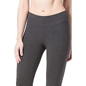 Fishers Finery Women's Ecofabric Straight Leg Yoga Pant with Pockets (H Gry, M) Heather Gray
