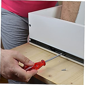 Didiseaon 2 Pairs Keyboard Rails Cabinet Slides Keyboard Under Keyboard Drawer Under Desk Slide Keyboard Stand Adjustable Keyboard Slide Keyboard Tray Design Rack Computer Desk Office Steel