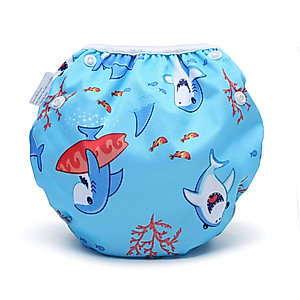 storeofbaby 4 Pcs Reusable Beach Diaper Washable Swimsuits for Babies