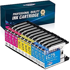 Paeolos Compatible Ink Cartridge Replacement for Brother LC75 LC71 LC79 XL for MFC-J6510DW MFC-J6710DW MFC-J6910DW MFC-J280W MFC-J425W (4 Cyan, 4 Magenta, 4 Yellow, 12 Packs)