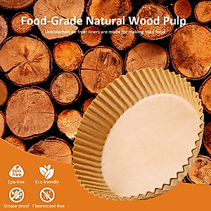 128 PCS Air Fryer Disposable Paper Liner, 6.3 IN’ Non Stick Baking and Parchment Paper Sheets, Water-proof, Oil-proof, Food Grade Baking Paper, Round Baking Paper Liners for Baking Roasting Microwave