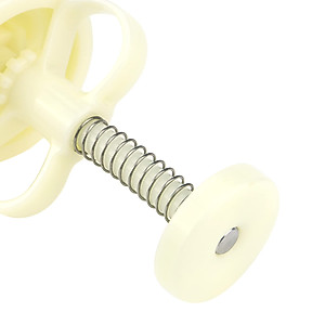 HNGSON Cookie Mold Cookie Stamps 6pcs,Adjustable Cookie Cake Mold 30g Cake Molder Dessert Biscuit Maker Decor Pastry Tool