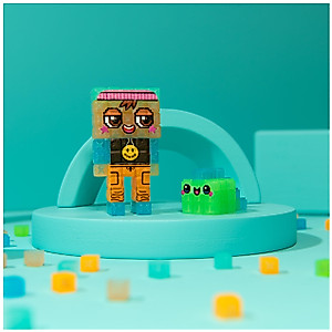 Pixobitz, Exclusive Neon Studio with 600 Water Fuse Beads, Decos and Accessories, Makes 3D Creations with No Heat, Arts and Crafts Kids Toys