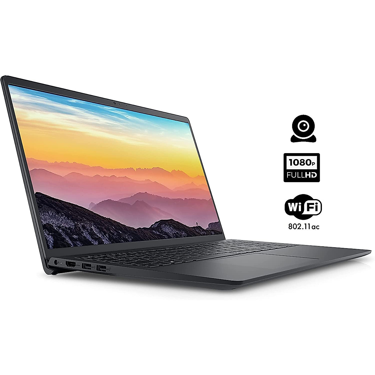 2023 Newest Dell Inspiron Laptop, 15.6" FHD IPS Touchscreen, Intel Core i5-1155G7(Beats i7-1065G7) Processor (Quad-core), 12GB RAM, 256GB SSD, Wi-Fi, Bluetooth, Windows 11 Home, Carbon Black