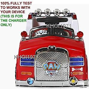 KHOI1971 Wall Charger AC Adapter Power Cable Cord Compatible with Dynacraft Paw Patrol Quad Marshall Ride on 8804-62 6V-Volt Battery