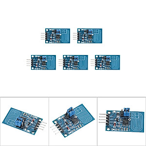 Raguso 5 pcs Capacitive Touch LED Dimmer Wide Selection Range Adjustable Simple and Convenient Touch PWM Dimmer PWM Dimming Board for Led Module and Light Strip