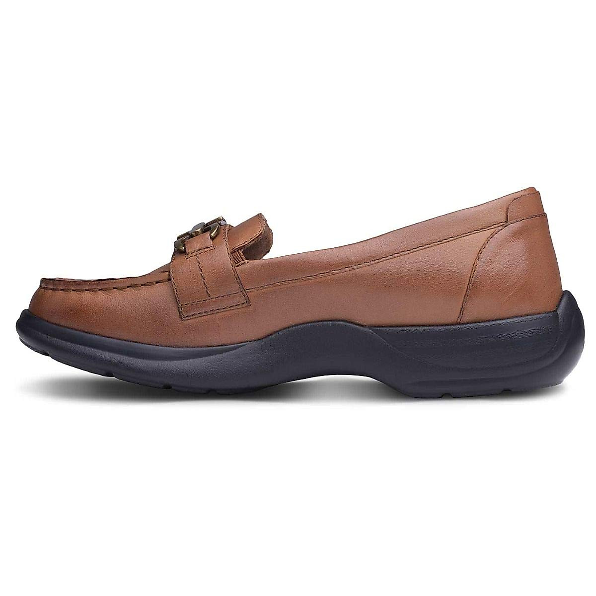 Dr. Comfort Mallory Diabetic Dress Shoes-Easy Off Leather Slip On Diabetic Shoes for Women with Micro-Suede Lining, Brown - 9 Extra Wide (E/EE)