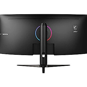 MSI Optix MAG342CQR 1500R Curvature 21:9 Aspect Ratio Narrow Bezel 1ms 3440 x 1440 (UWQHD) 144Hz Refresh Rate Tilt/Swivel/Height/Pivot Adjustment 34" AMD Freesync Gaming Curved Monitor, Black
