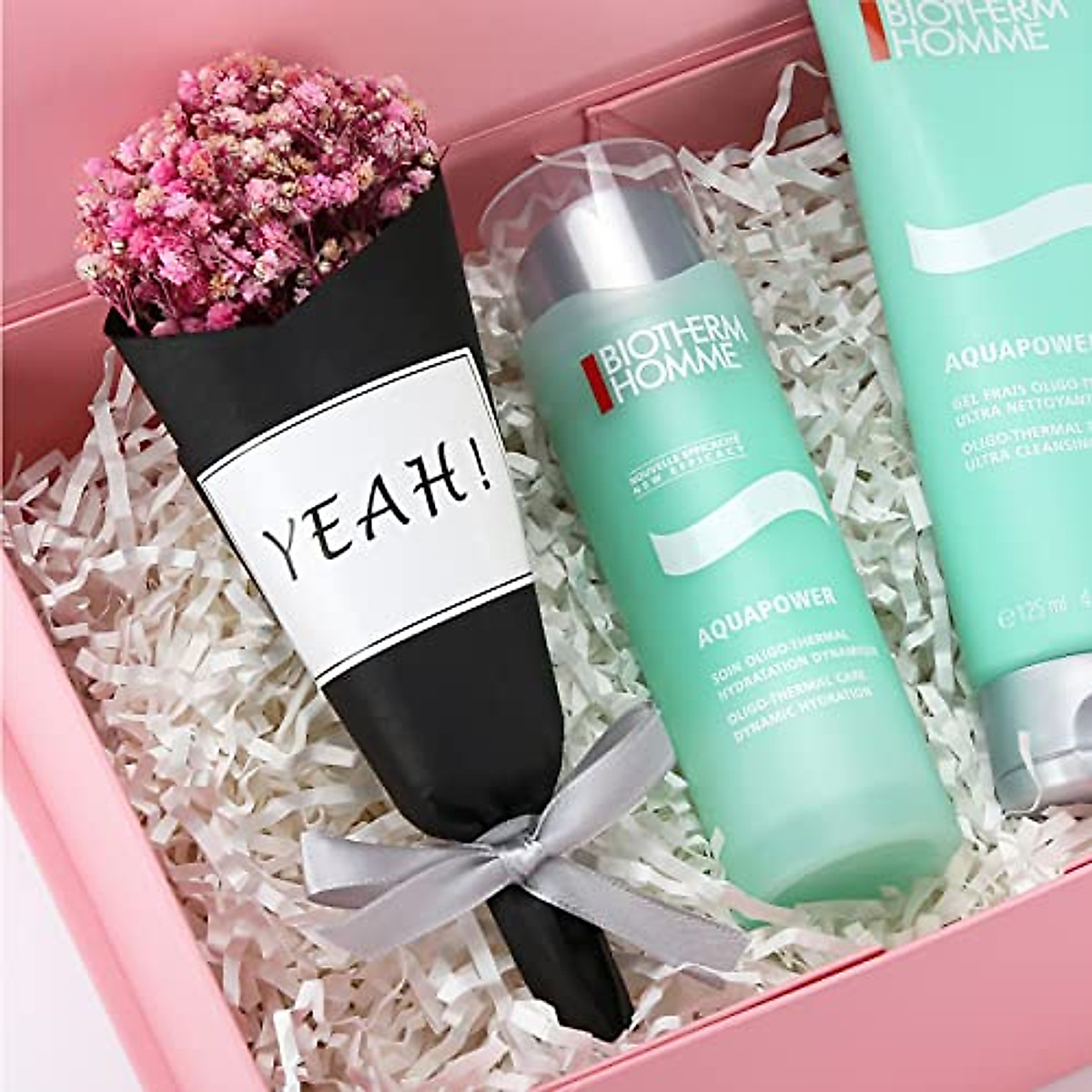 PACKHOME Gift Box 9x6.5x3.8 Inches, Bridesmaid Box, Rectangle Collapsible Box with Magnetic Lid for Gift Packaging (Matte Pink, Grain Texture)