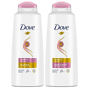 Dove Shampoo and Conditioner Set, Endless Waves – Anti-Frizz Hair Products for Wavy Hair, Curl Defining, 20.4 Oz Ea