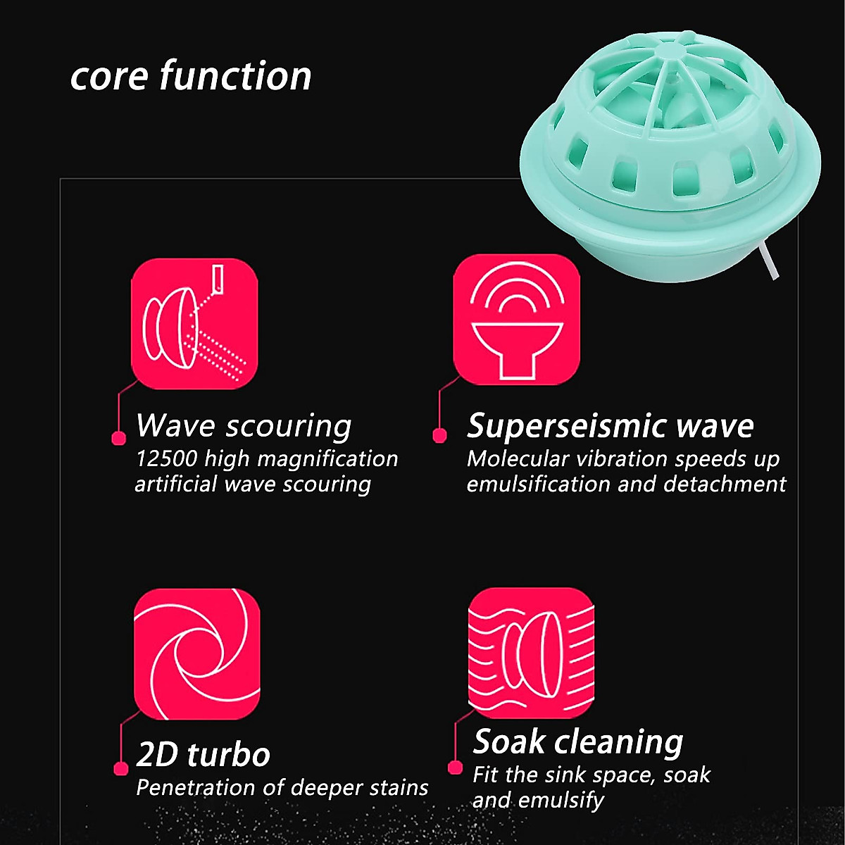 Dishwasher, Mini Portable Single Dish Automatic Washer USB‑Powered with Suction Cup for Kitchen for Restaurant(green)