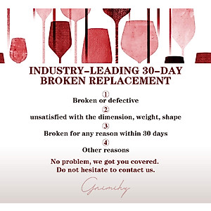 Gnimihz Wine Glasses Set of 4-16oz Cylindrical Red White Wine Glass, Made from Lead-Free Premium Crystal, Great Gift for Wedding, Anniversary, Christmas, Birthday, 9’’ Tall, Clear