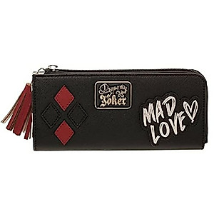 Harley Quinn Mad Love Zip Around Womens Hand Purse Clutch Wallet