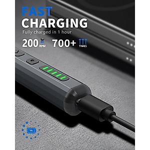 Mini Electric Screwdriver Set 140-IN-1: UnaMela Small Electric Screwdriver Cordless - 120 Precision Bits, 5 Torque Settings, LED Light, Magnetic Power Screwdriver Repair Tool Kit for PC RC Electronics