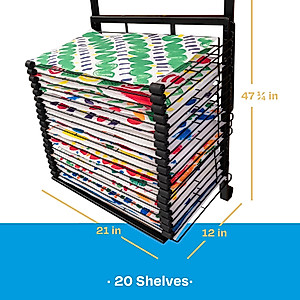 Sax-409129 Over-The-Door Drying Rack, 20 Shelves , 4-1/2 x 21-1/2 in