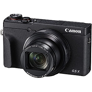 Canon PowerShot G5 X Mark II Digital Camera (3070C001) + 64GB Memory Card + 2 x NB13L Battery + Corel Photo Software + Charger + Card Reader + LED Light + Soft Bag + More (Renewed)