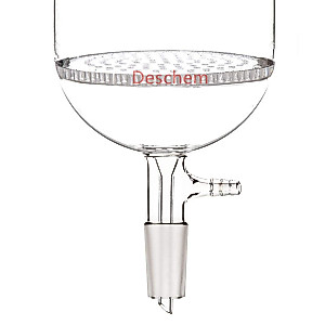 Deschem 600ml,24/40,Glass Buchner Funnel with 90mm Pore Plate,Lab Glassware