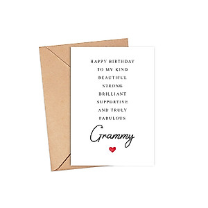 Grammy Birthday Card Poem - Amazing Grammy Gift - Birthday Card Grammy - Special Grammy Birthday Card - Birthday Card For Grammy