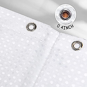 Mrs.Naturall Sage Green Boho Spring Shower Curtains for Bathroom Ombre Waterproof Liner Bath Decor Textured Fabric Shower Curtain Sets with Hooks Machine Washable 70 x 72 inch Long