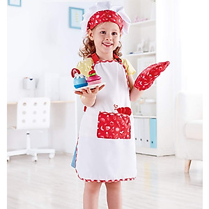 Hape Chef Pack | Chef Dress Up Play Set with Cooking Accessories for Kids