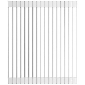 H S T Over The Sink Dish Drying Rack for Kitchen - 17" x 13" Heavy Duty Silicone Wrapped Steel Rods Over Sink Dish Drying Rack - Multipurpose Roll Up Sink Drying Rack - White