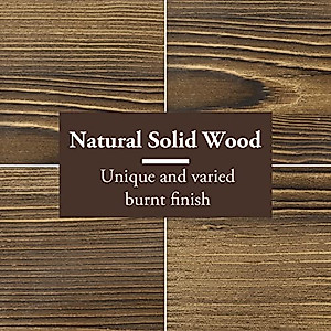 MyGift 3-Tier Rustic Burnt Dark Brown Wood Cake/Dessert Display Riser Stands with Chalkboard Panels