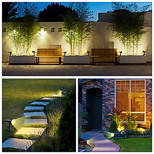 EOYIZW Solar Spot Lights Outdoor, 40 LEDs Solar Lights Outdoor, 2-in-1 IP65 Waterproof Solar Garden Lights Wall Lights for Yard Garden Pool Patio Driveway Porch Walkway 2 Pack