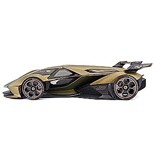 Maisto - 1/18 Diecast Scale Model Compatible with Lamborghini Replica V12 Vision Gran Turismo Metal Sports Car Model (Green) (Green)