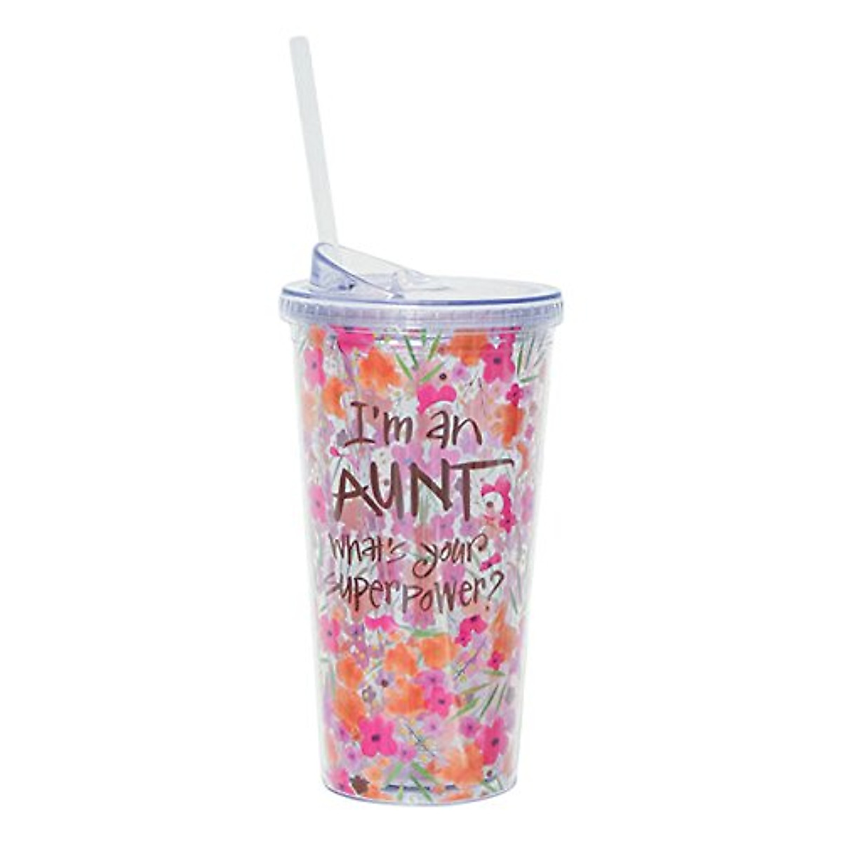 Burton & Burton 9730782" I'm an Aunt Superpower" Travel Cup 20oz, White
