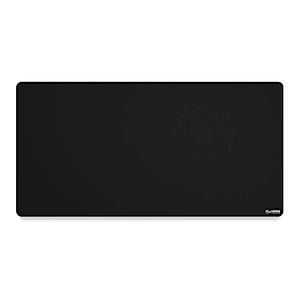 Glorious Mouse Mat/Pad - Large, Wide (XXL Extended) Black Cloth Mousepad, Stitched Edges | 18inx36in (G-XXL)