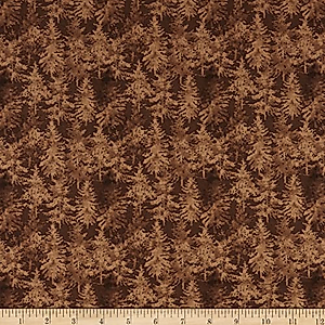 Riley Blake Designs Riley Blake Nature's Window Trees Fabric, Brown