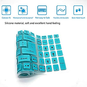 2PCS Keyboard Cover for Acer Nitro 5, Nitro 16 AN16-51/41, Nitro 17 AN17-51/41, Predator Helios 16 18 PH16-71 PH18-71, Predator Helios 300 PH315-55/54/53 PH317-53/54, Nitro 5 AN515-58/57/56/55//45/44