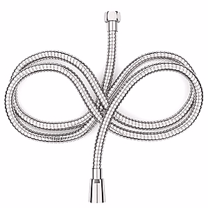 ALL METAL Shower Hose Attachment for Shower Head – CHROME - Extra Long - 72 Inch Handheld – Universal Shower Hose Replacement Part for Hand Held - Shower Head Hose