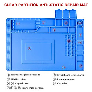 Precision Screwdriver Set Computer Repair Kit, 128 In 1 DIY Repair Tools with Anti Static Mat, ESD Wrist Strap, Magnetic Screw Driver Kit for Phone/Mac/Pad/Laptop/PC/Xbox/PS4/Nintendo Switch/Watch