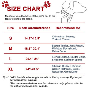 BUVUB Dog Cervical Collar Neck Brace, Help Pets Recovering From Vertebral Neck Injuries Sprains, Hernias Prevent Pets From Anti-bite Lick Wound Healing, Wounds and Rashes, Accelerated Recovery (Large)