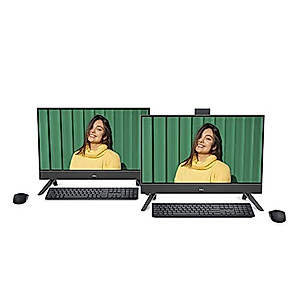 Dell Inspiron 5415 All in One - 23.8-inch FHD (1920 x 1080) Non-Touch Display, AMD Ryzen 5 5625U, 8GB DDR4 RAM, 256GB SSD, AMD Radeon Graphics, MediaTek Wi-Fi 6, Windows 11 Home - Black