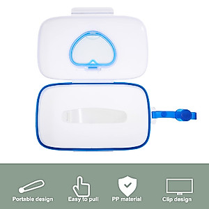 Baby Wipes Dispenser Case Travel Tissue Dispenser Portable Baby Wipe Dispenser Refillable Baby Wipe Diaper Wipe Case for Travel Home Office Pouch Cars Diaper Wipe Holders