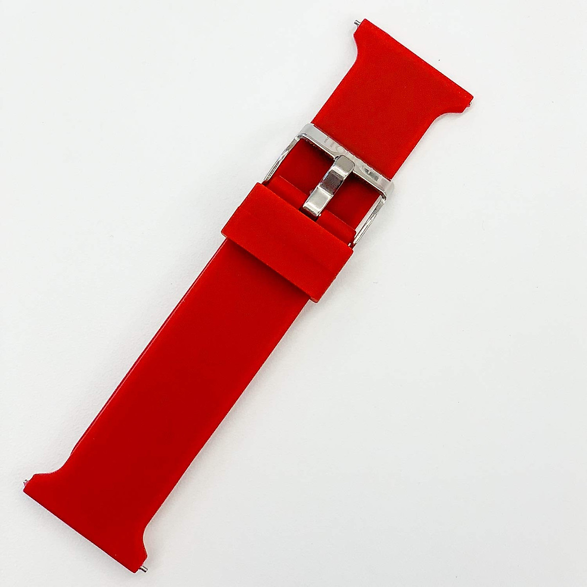 iTouch Sport Solid Silicone Smartwatch Straps, Replacement Smartwatch Straps, Solid Silicone Straps for Smartwatches, Compatible ONLY with The iTouch Sport Smartwatch (Red)