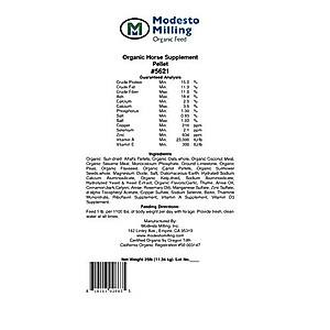 Modesto Milling Organic, Non GMO Horse Supplement Pellets, 25 lbs; Item# 5621