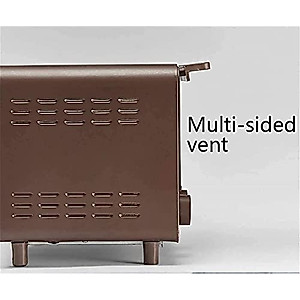 Tabletop Electric Oven 12L Mini Oven Electric Toaster Double Glass Door 3D Recirculation Home Baking Box Cake Pizza Multifunction