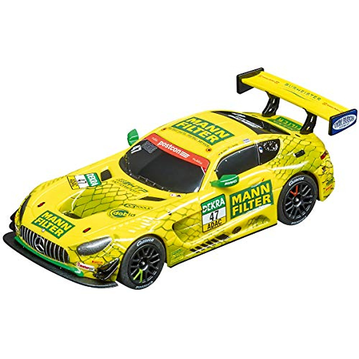 Carrera 64169 Mercedes-AMG GT3 Mann-Filter Team HTP No. 47 1:43 Scale Analog Slot Car Racing Vehicle GO!!! Slot Car Race Tracks