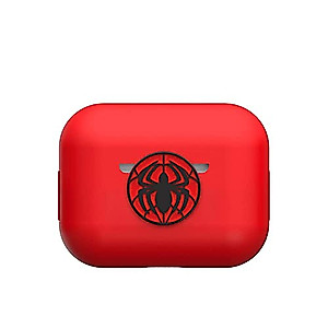 NARYM Silicone Case with Avengers Character Compatible with Airpods Pro 3rd Gen 2019 Release Spider Man Red Spider Man Red for Airpods Pro 3rd Gen