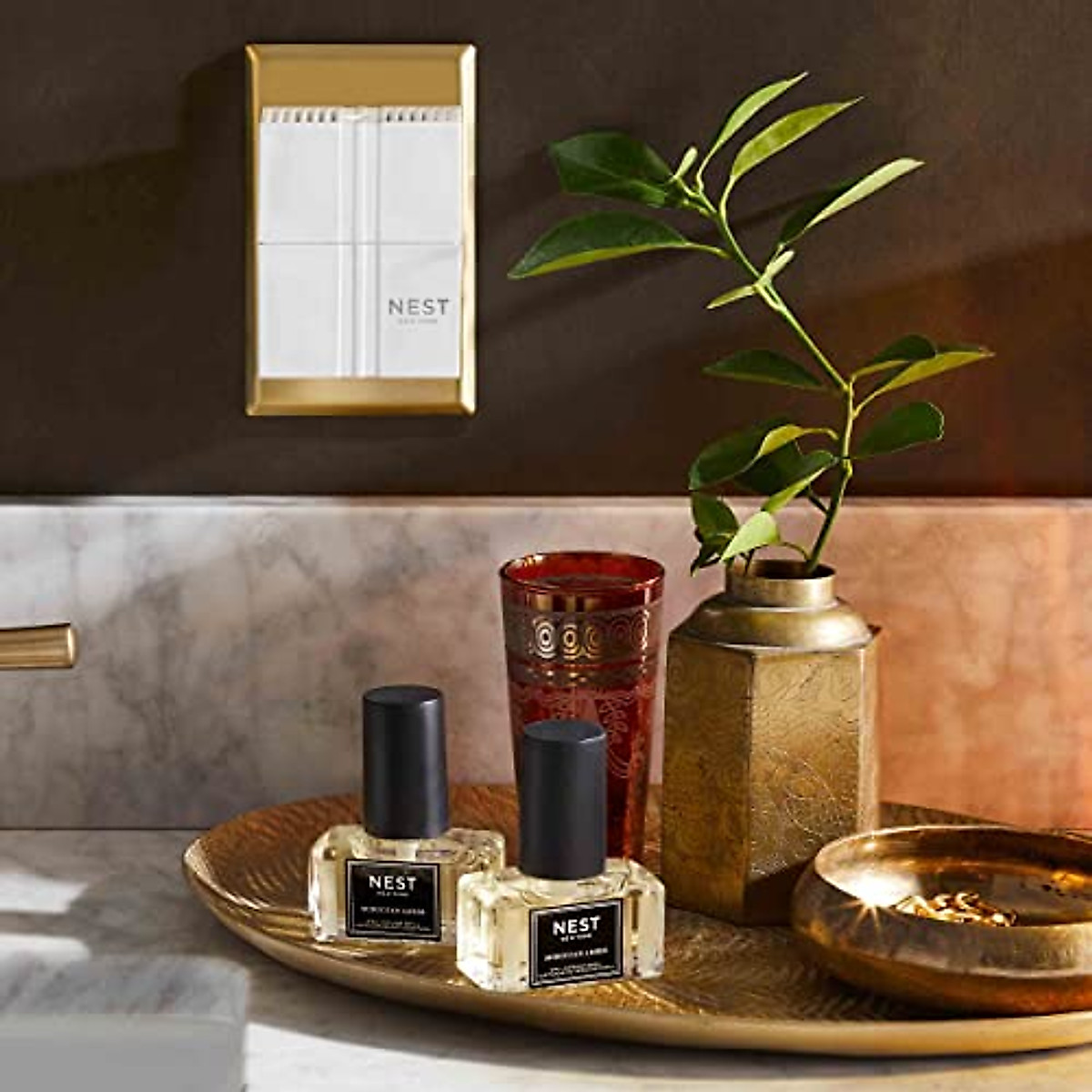 NEST New York Moroccan Amber Wall Diffuser Refill, Set of 2